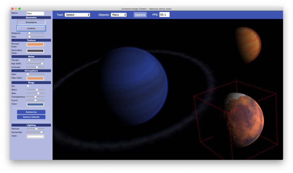 Features - Universe Image Creator