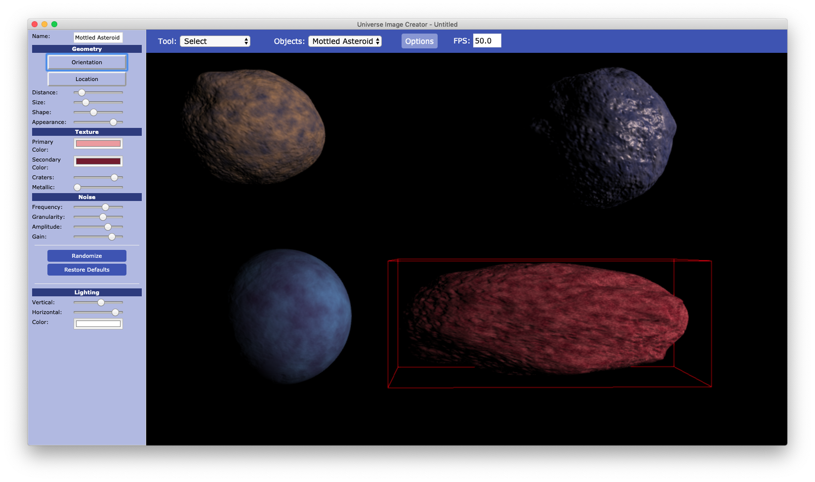 Features - Universe Image Creator